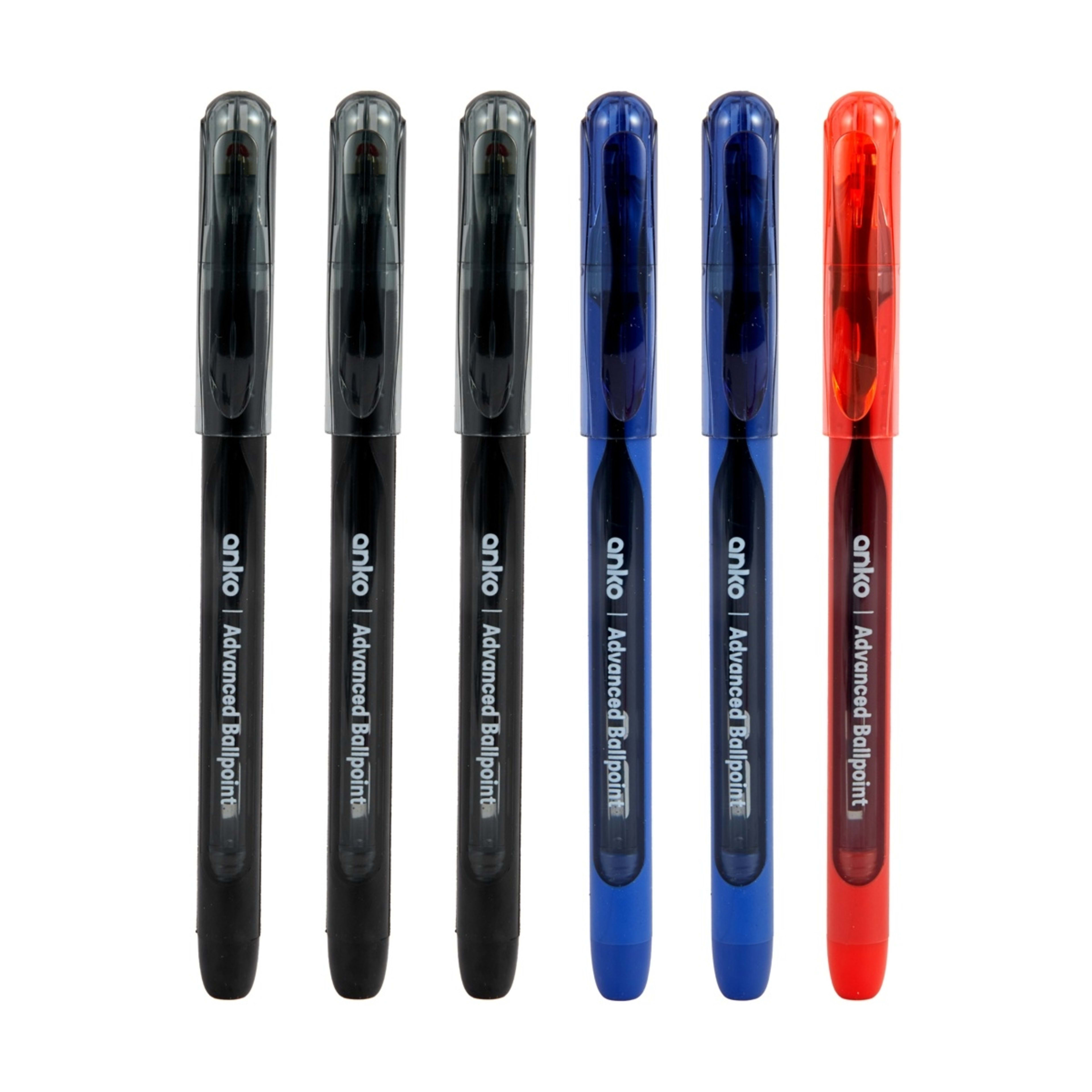 6 Pack Advanced Ballpoint Pens - Kmart