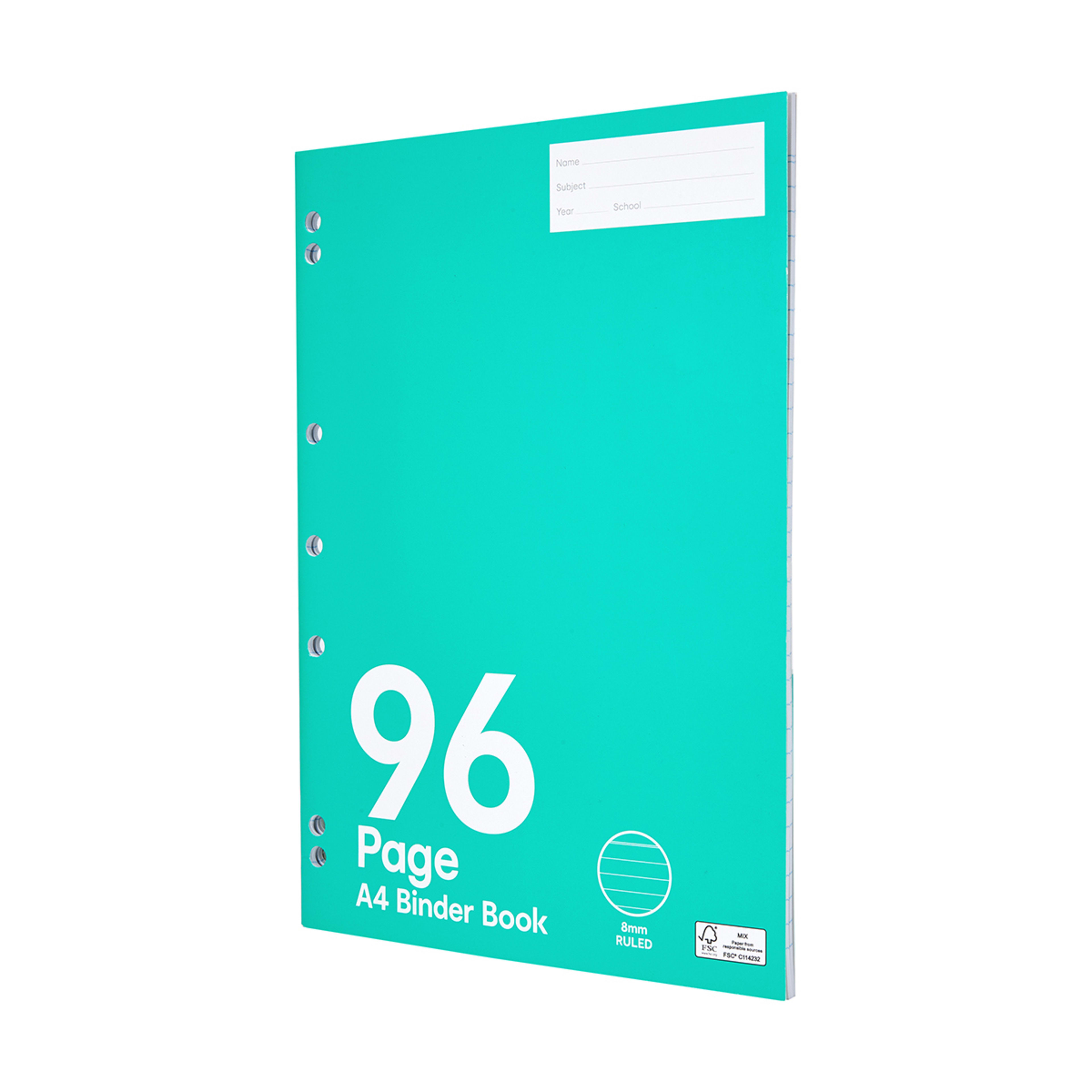 Binder Book - A4, 96 Pages - Kmart