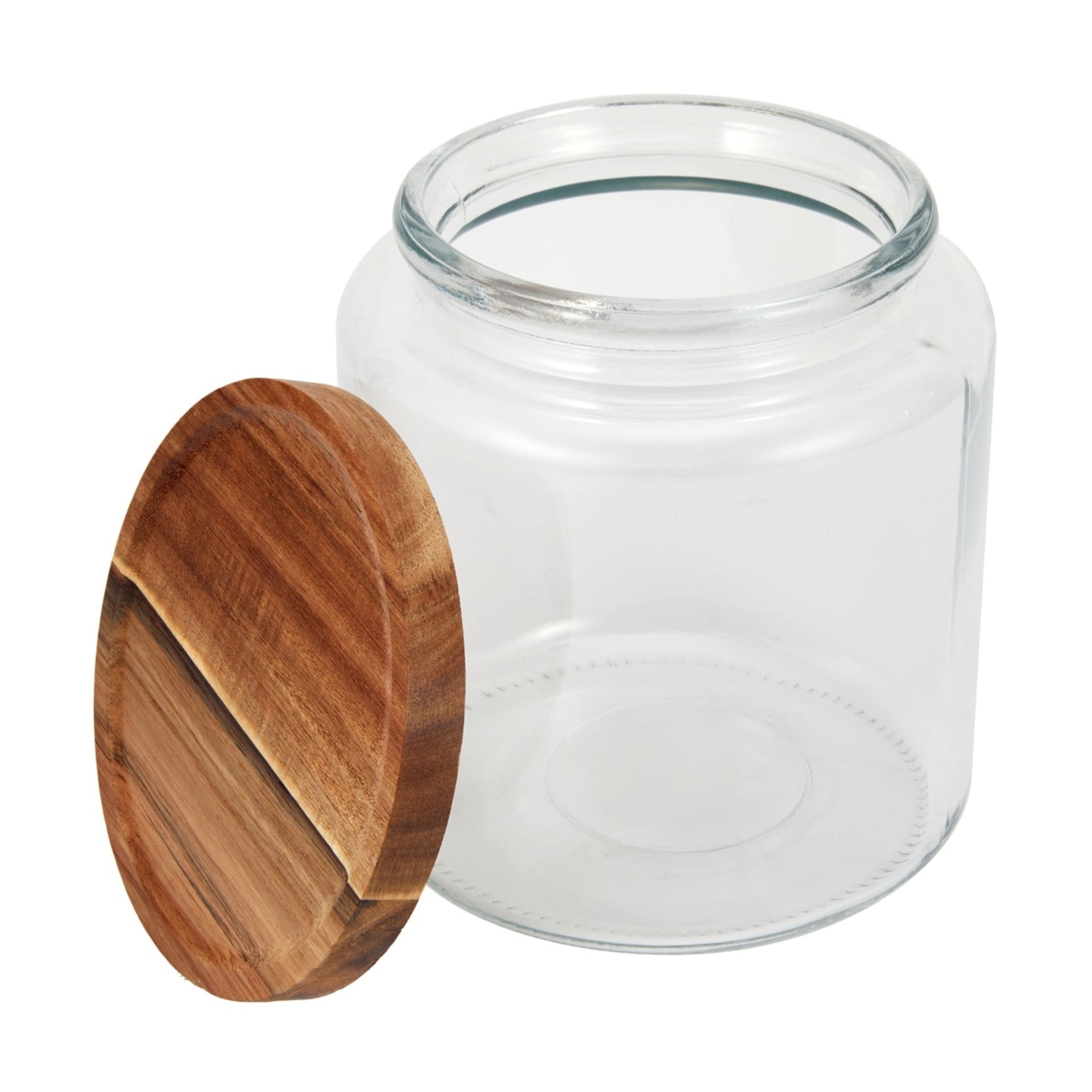 3L Glass Jar with Wood Lid - Kmart