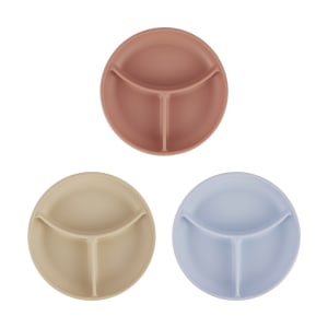 Silicone Suction Divided Plate - Assorted - Kmart