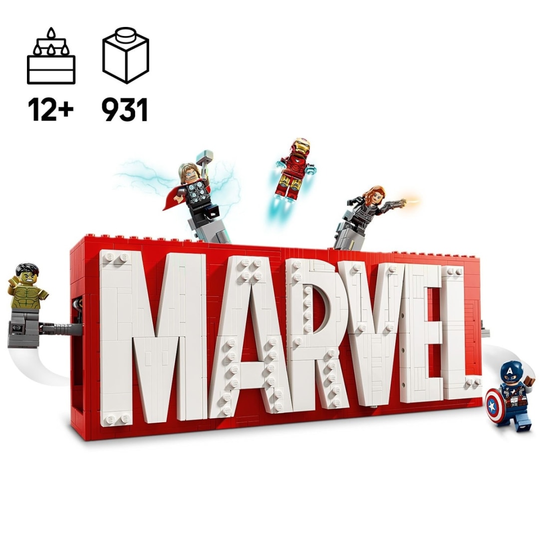 LEGO Marvel: Marvel Logo & Minifigures 76313 - Kmart