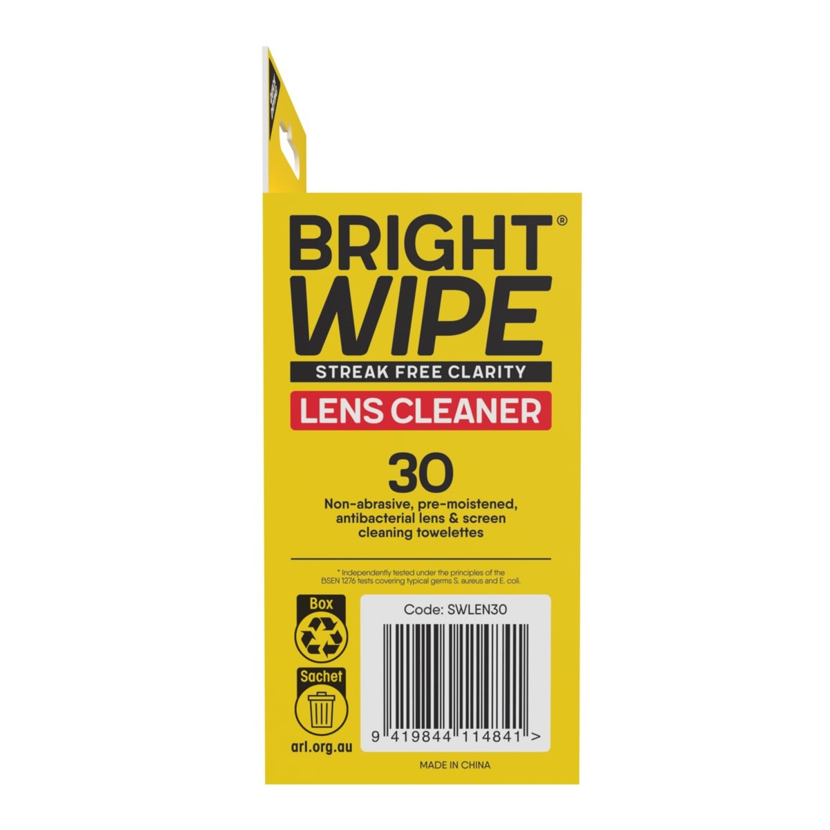 30 Pack Brightwipe Lens Cleaner Wipes - Kmart