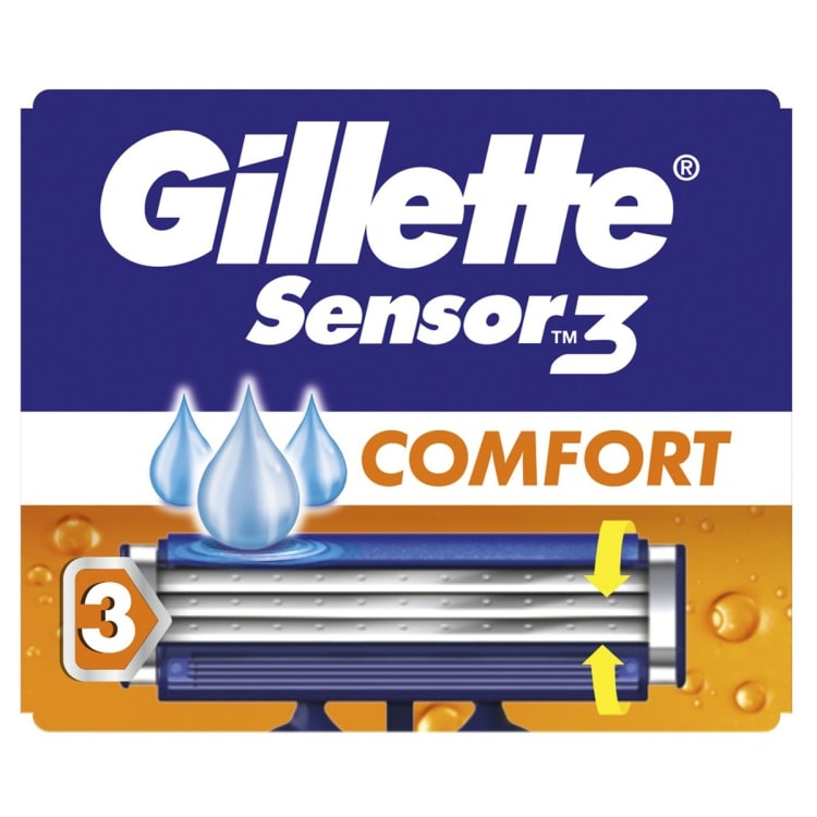 8 Pack Gillette Sensor 3 Comfort Disposable Razors - Kmart