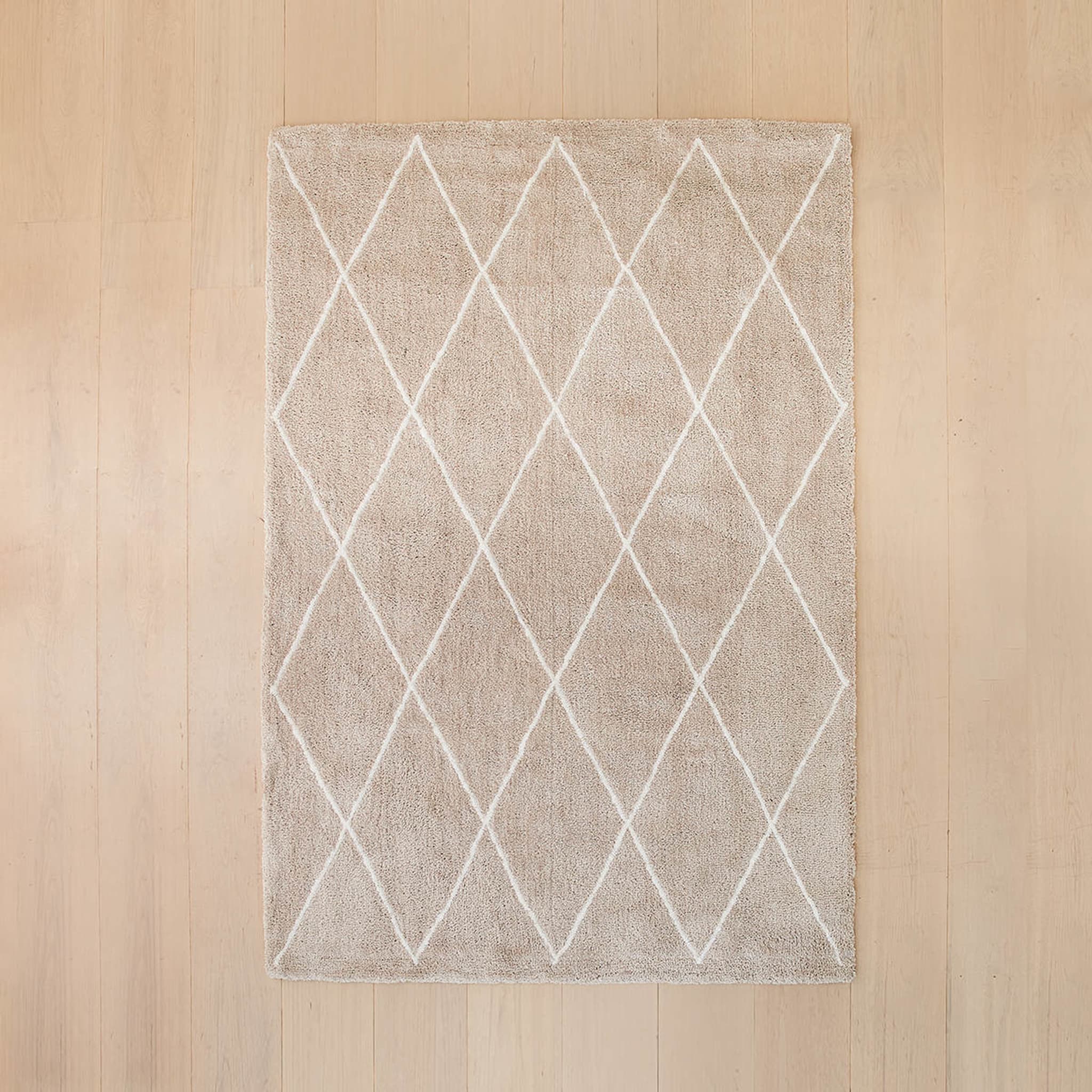 Trellis Rug - Natural, Large - 235cm x 160cm - Kmart