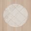 Sophia Round Rug - White - 180cm - Kmart