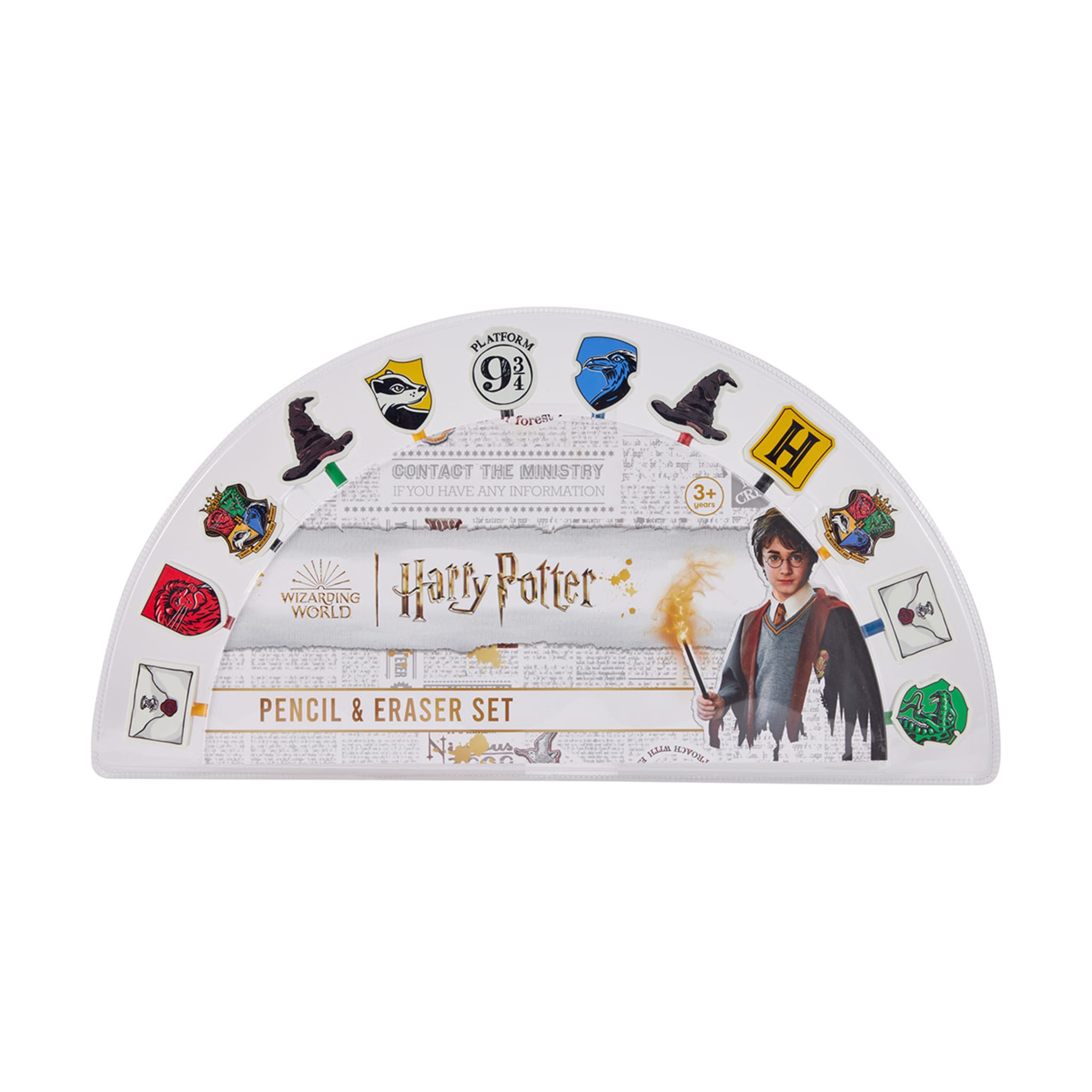 Wizarding World Harry Potter Pencil and Eraser Set - Kmart