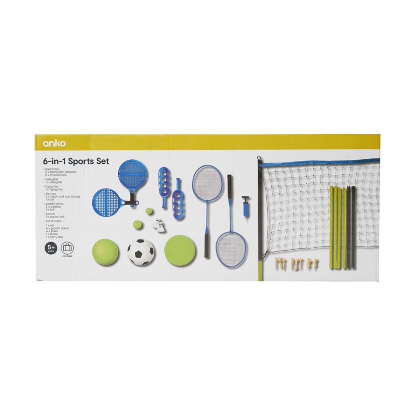 6-in-1 Sports Set - Kmart