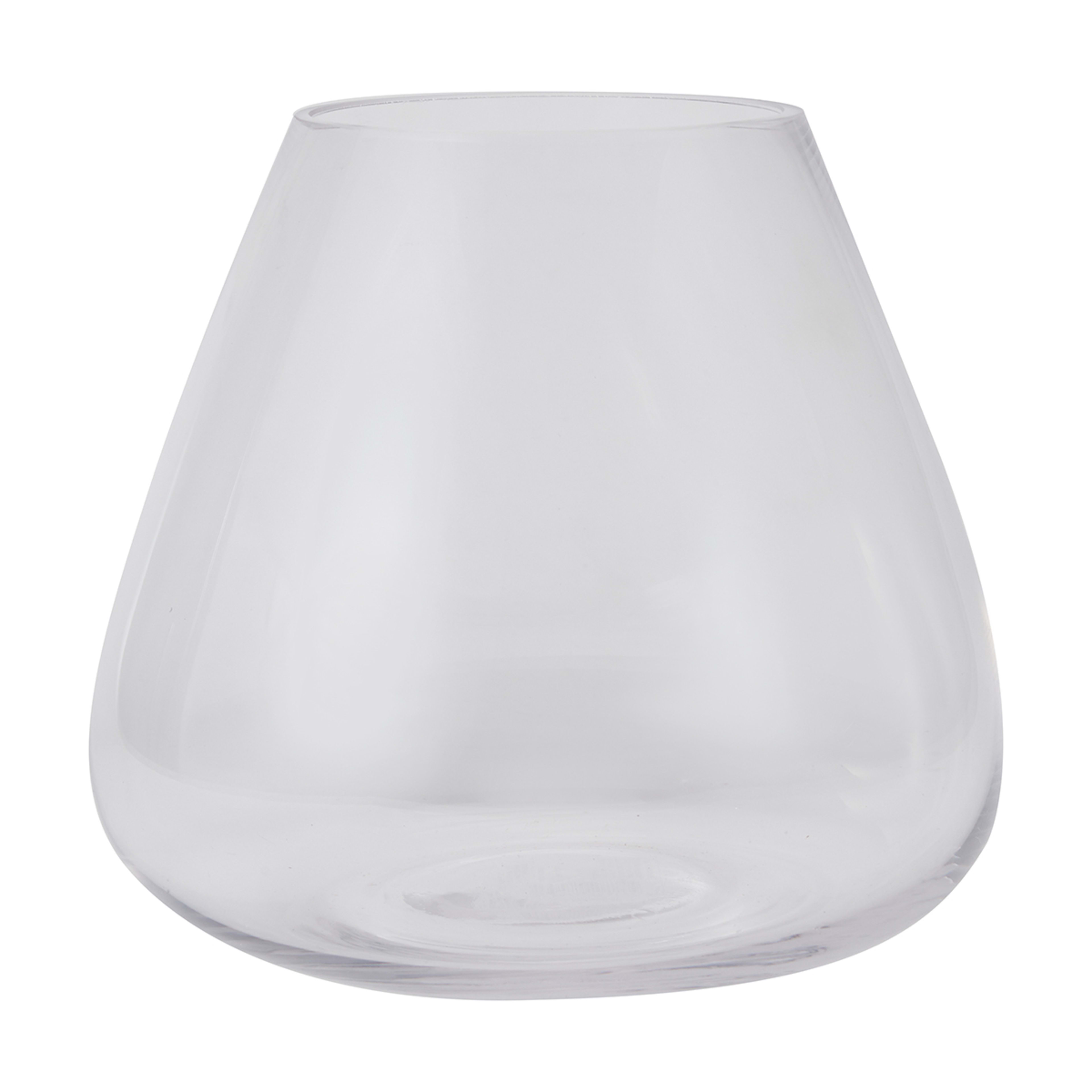 Rounded Glass Vase - Kmart