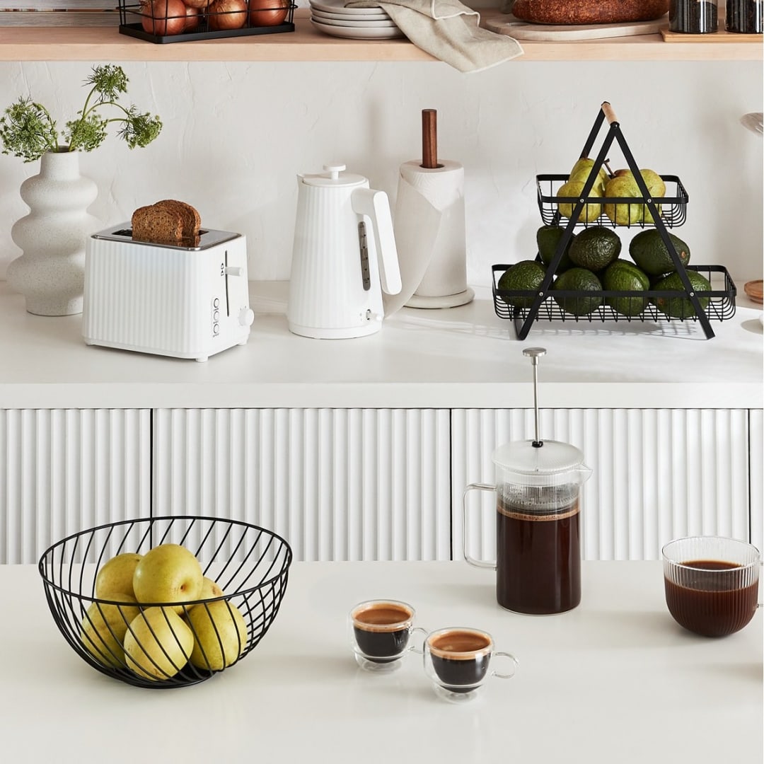 Marble and Acacia Paper Towel Stand - Kmart