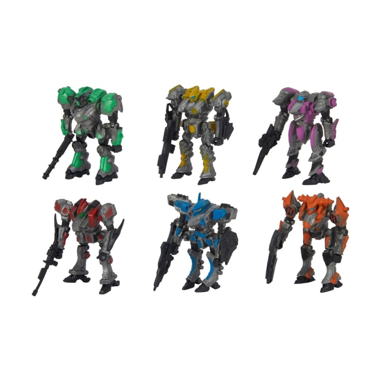 3 Pack Mech Warriors Action Figures - Assorted - Kmart