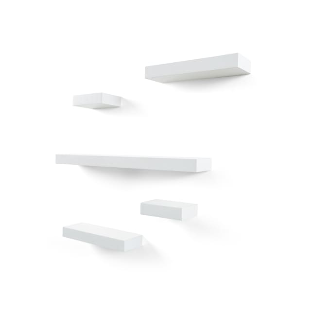5 Pack Floating Shelves - Kmart