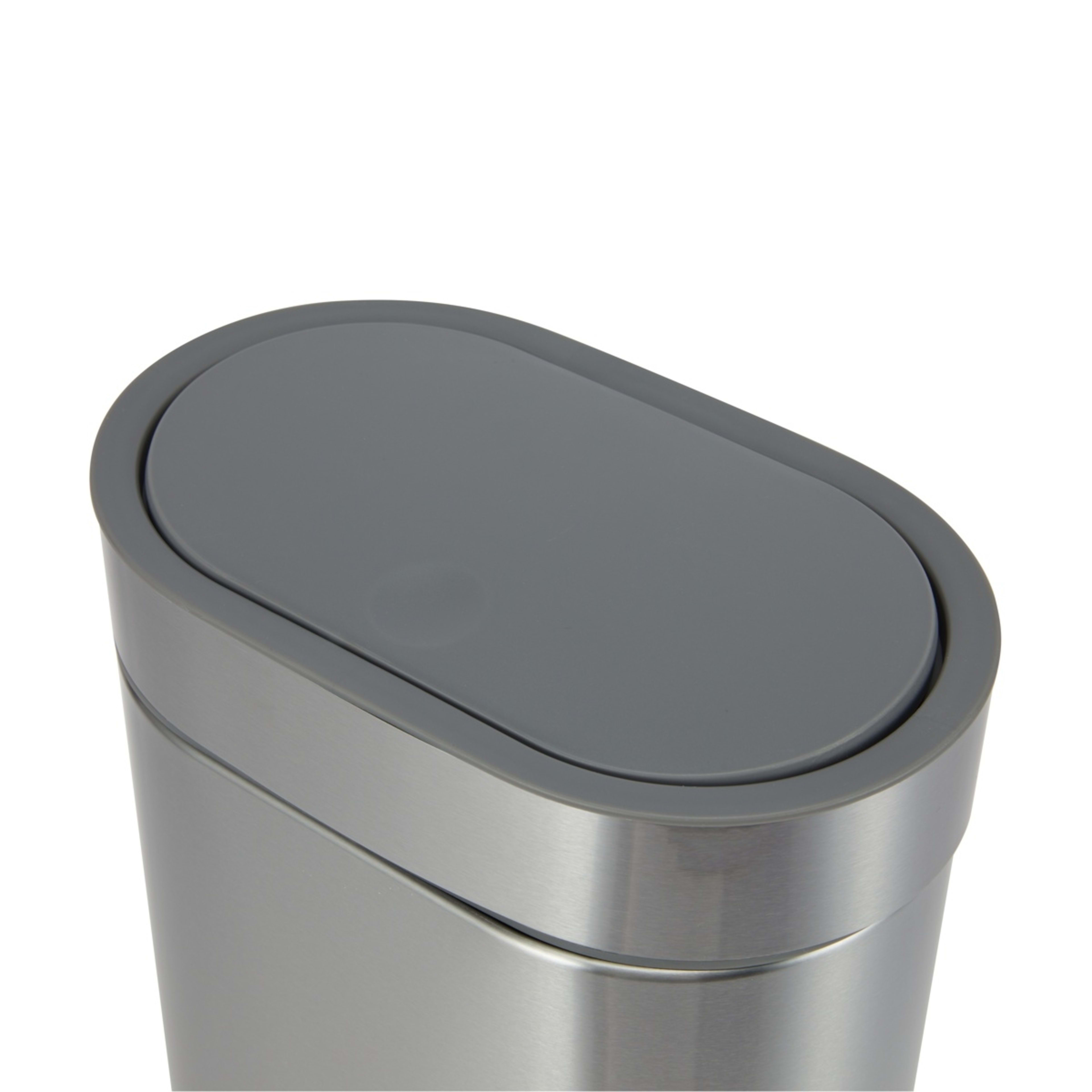 4L Stainless Steel Push Top Bin - Kmart