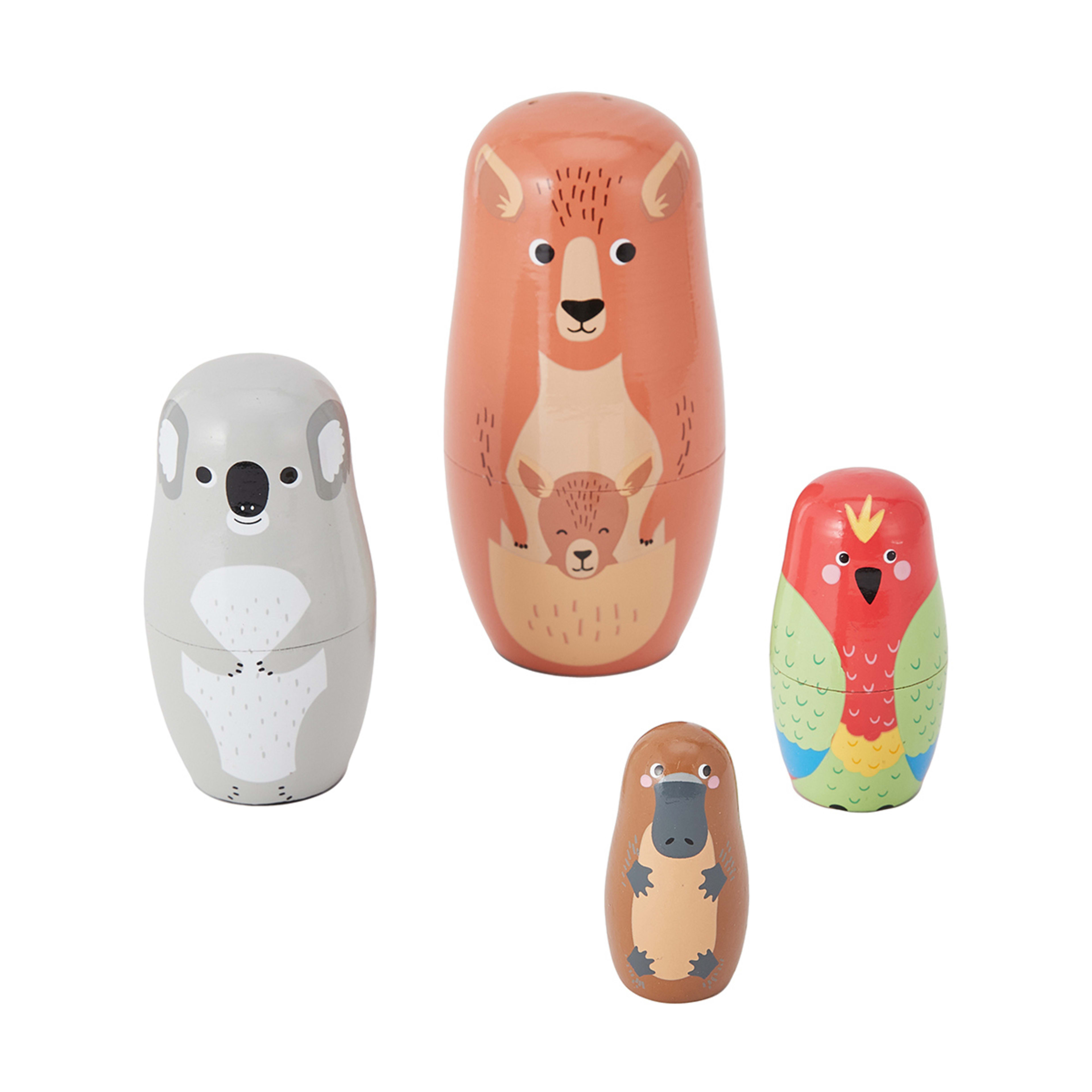 4 Piece Nesting Animals - Kmart