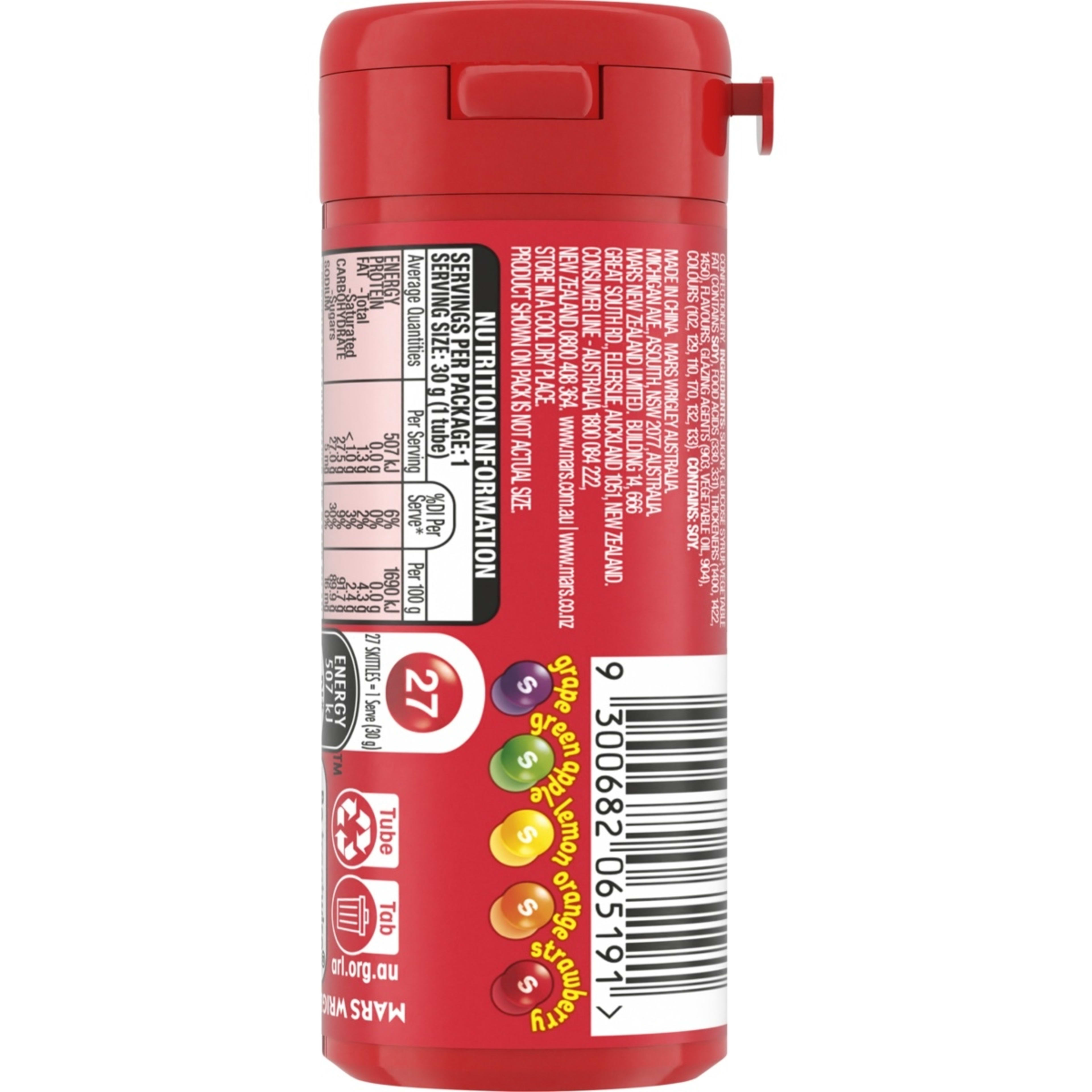 Skittles Fruits Chewy Lollies Tube 30g - Kmart