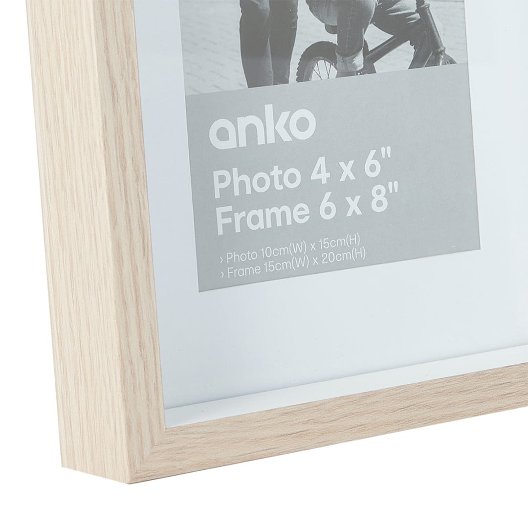 Manhattan Frame 4in. x 6in. - Oak Look - Kmart