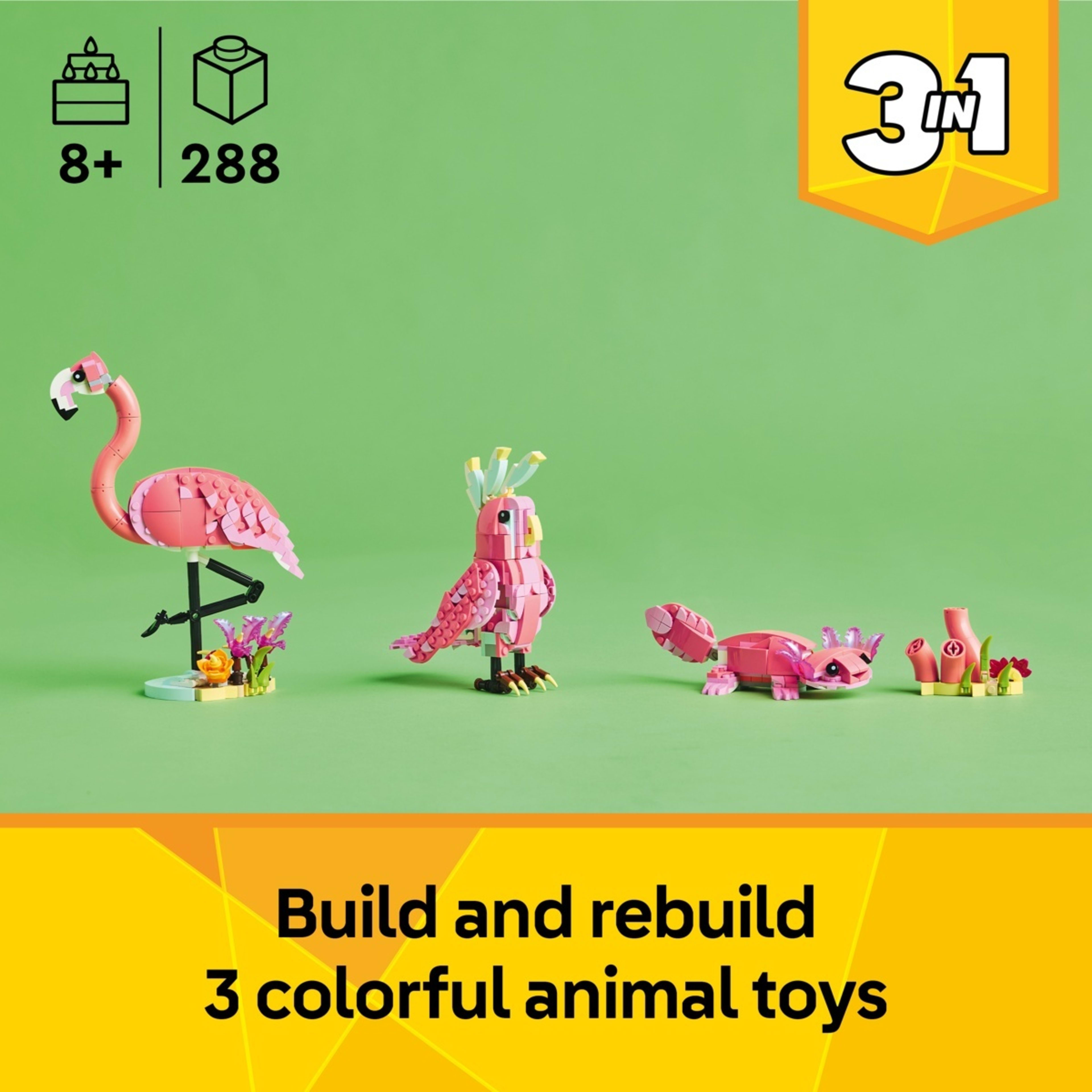 LEGO Creator Wild Animals: Pink Flamingo 31170 - Kmart
