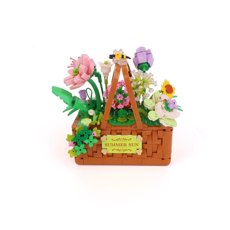 1027 Piece Mini Blocks Flower Series: Flower Basket - Kmart