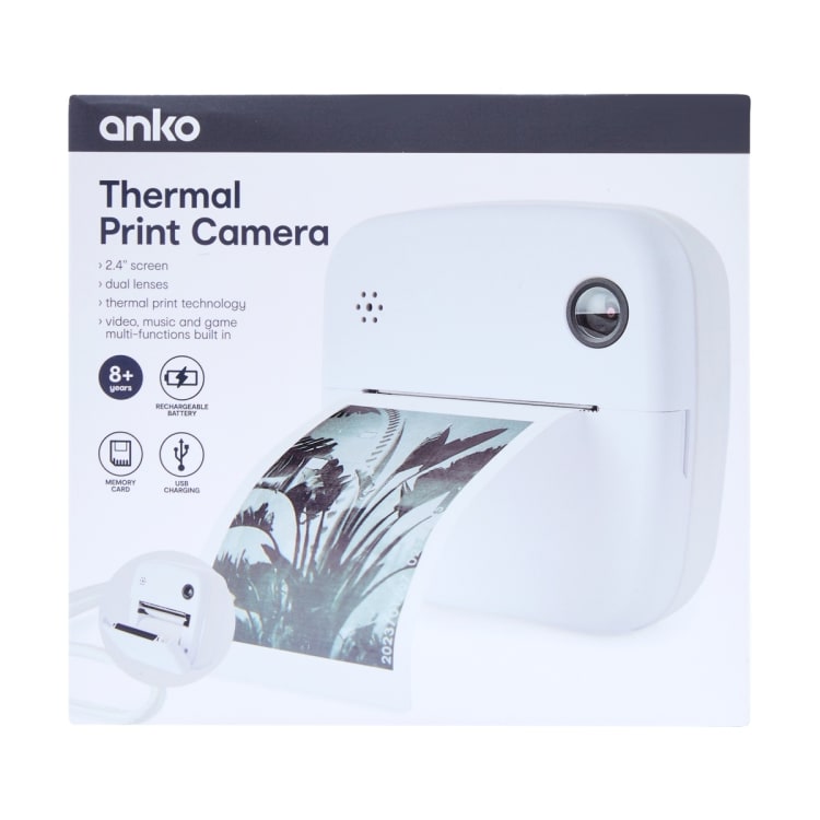 Thermal Print Camera - White - Kmart
