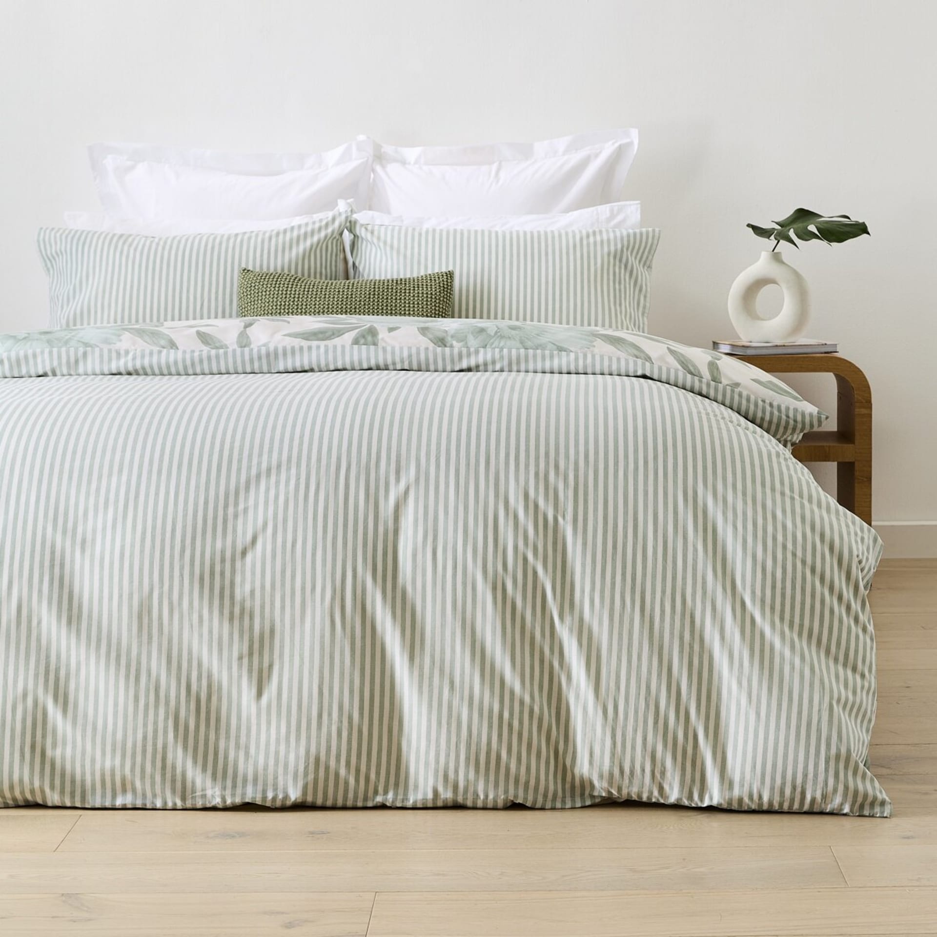 Mari Cotton Rich Reversible Quilt Cover Set - Double Bed - Kmart