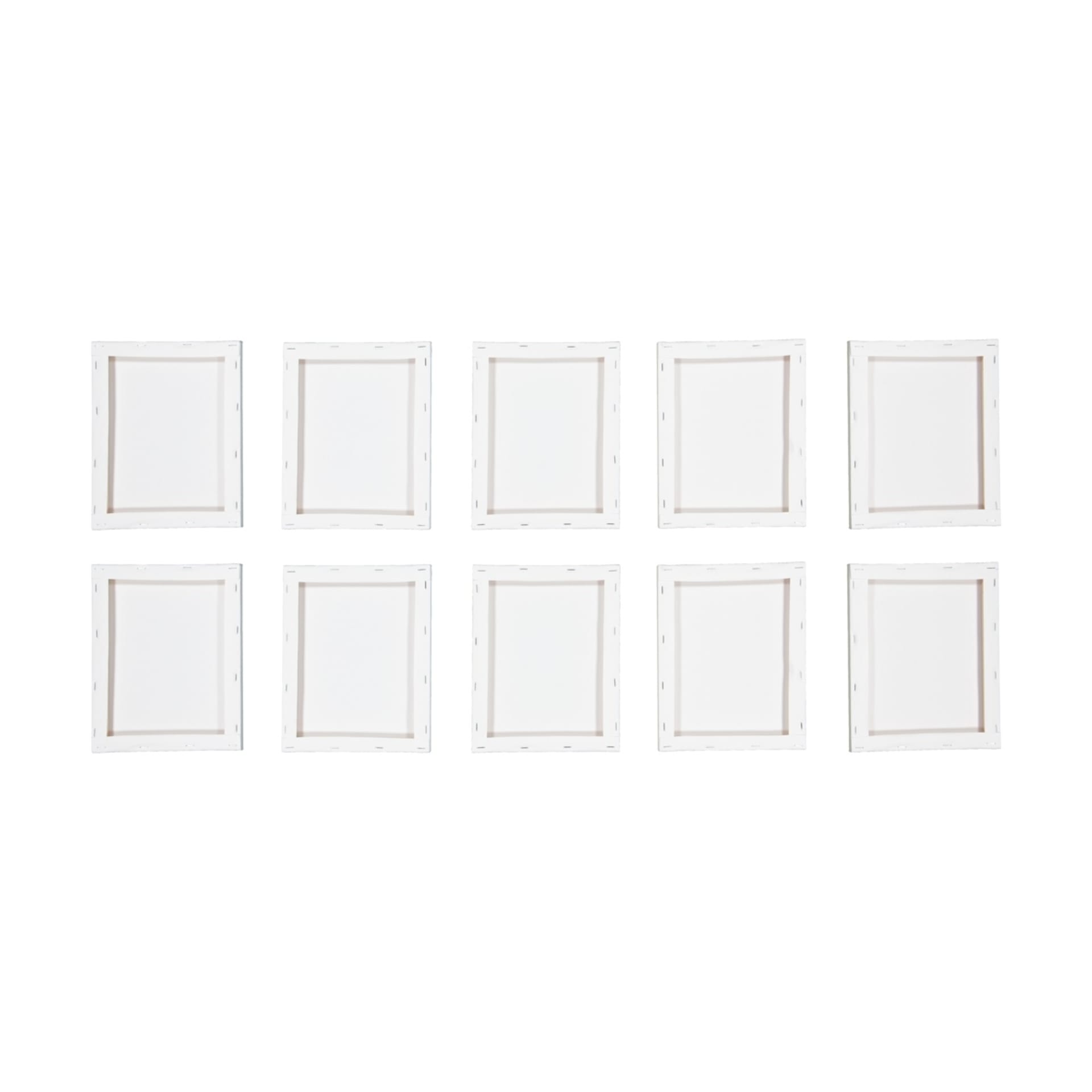 10 Piece 8in. x 10in. Stretched Canvas Value Pack - Kmart