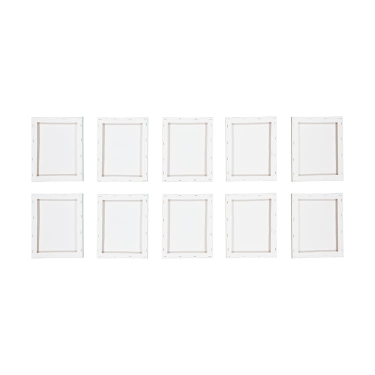 10 Piece 8in. x 10in. Stretched Canvas Value Pack - Kmart