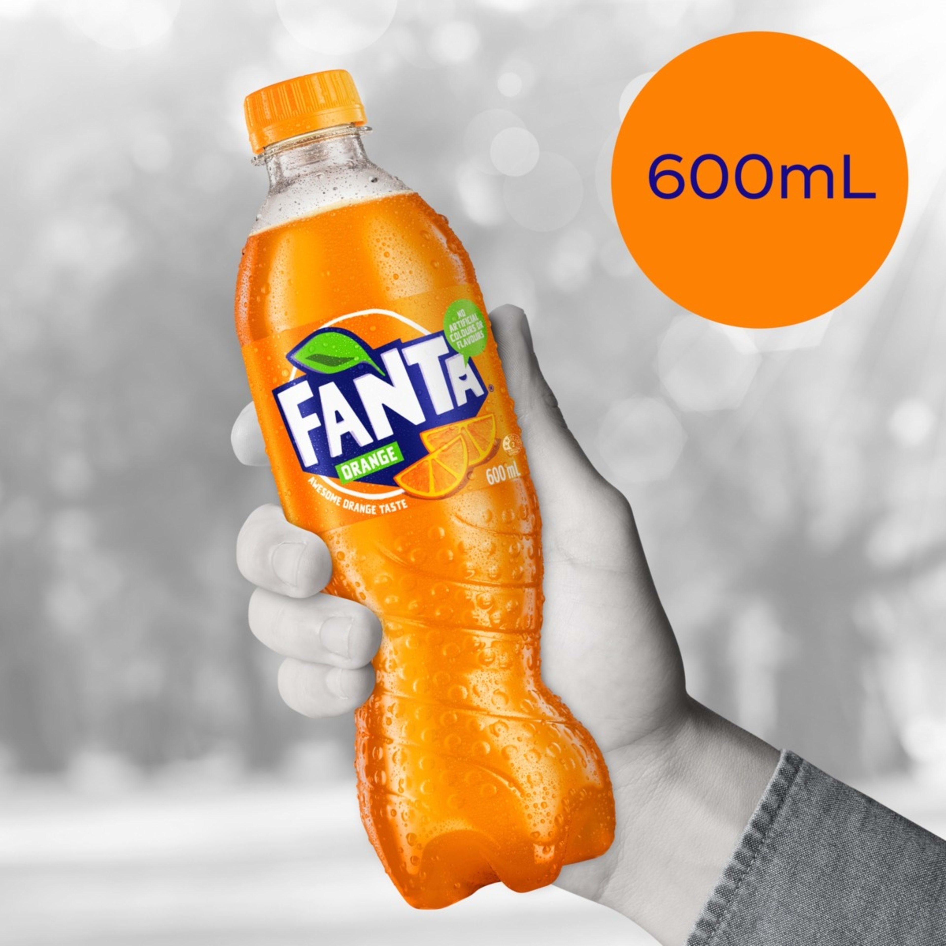 Fanta Orange Soft Drink Bottle 600ml - Kmart