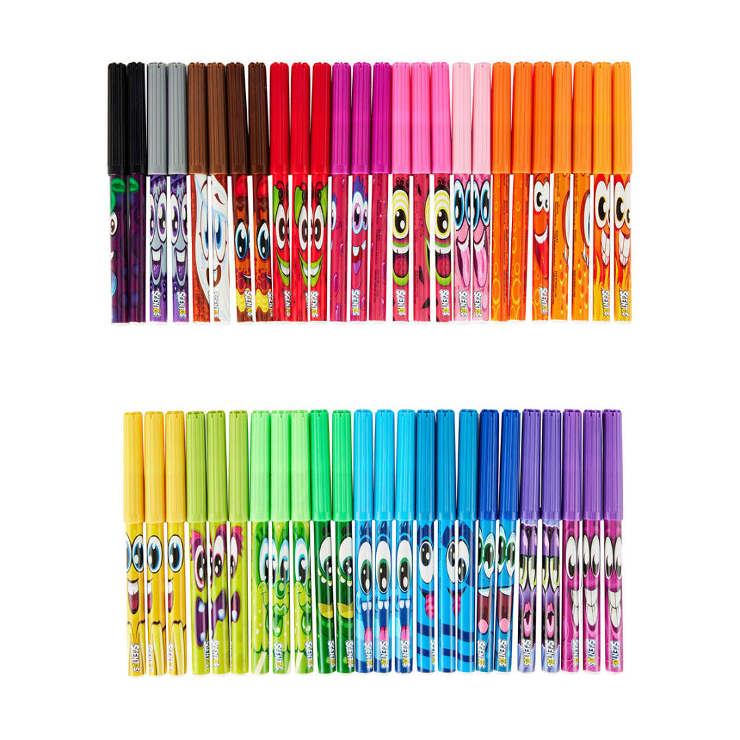 50 Pack Scentos Scented Fibre Tip Pens - Kmart