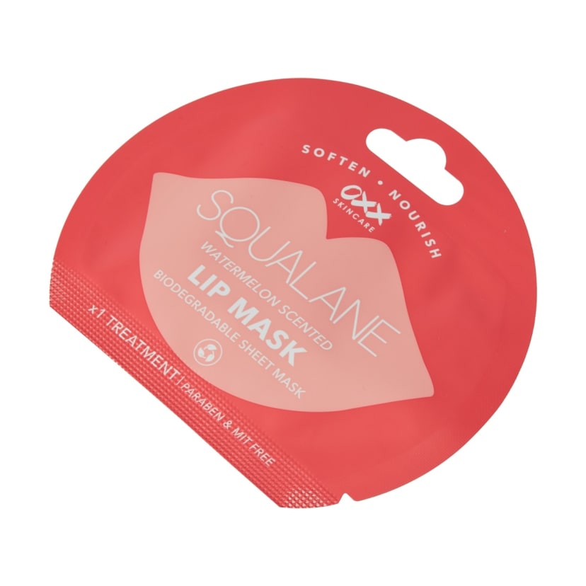OXX Skincare Lip Sheet Mask - Squalane & Watermelon Scented - Kmart