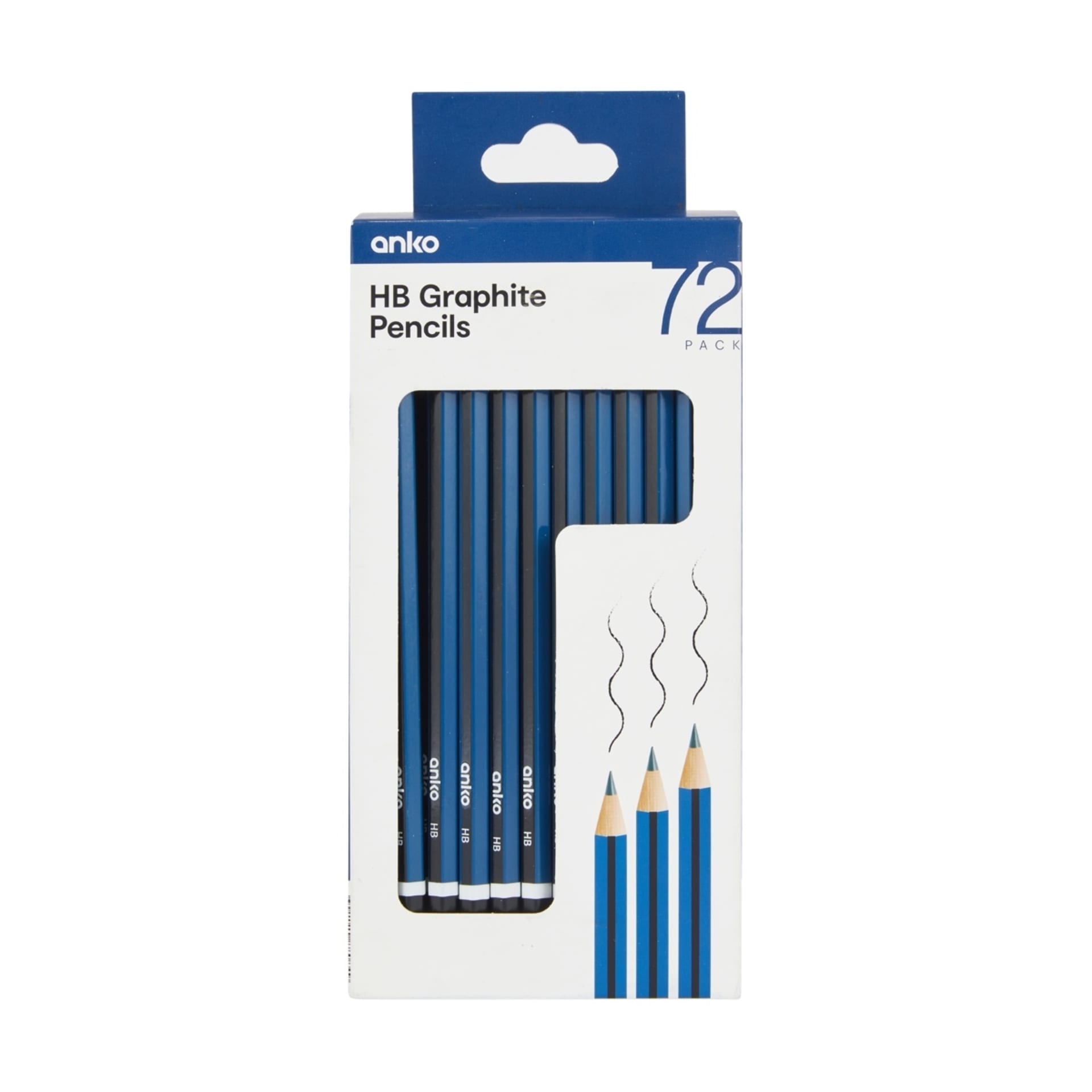 72 Pack HB Graphite Pencils - Kmart