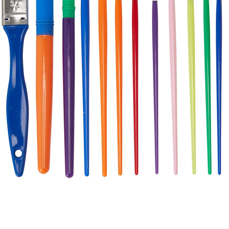 15 Pack Assorted Paint Brushes - Kmart