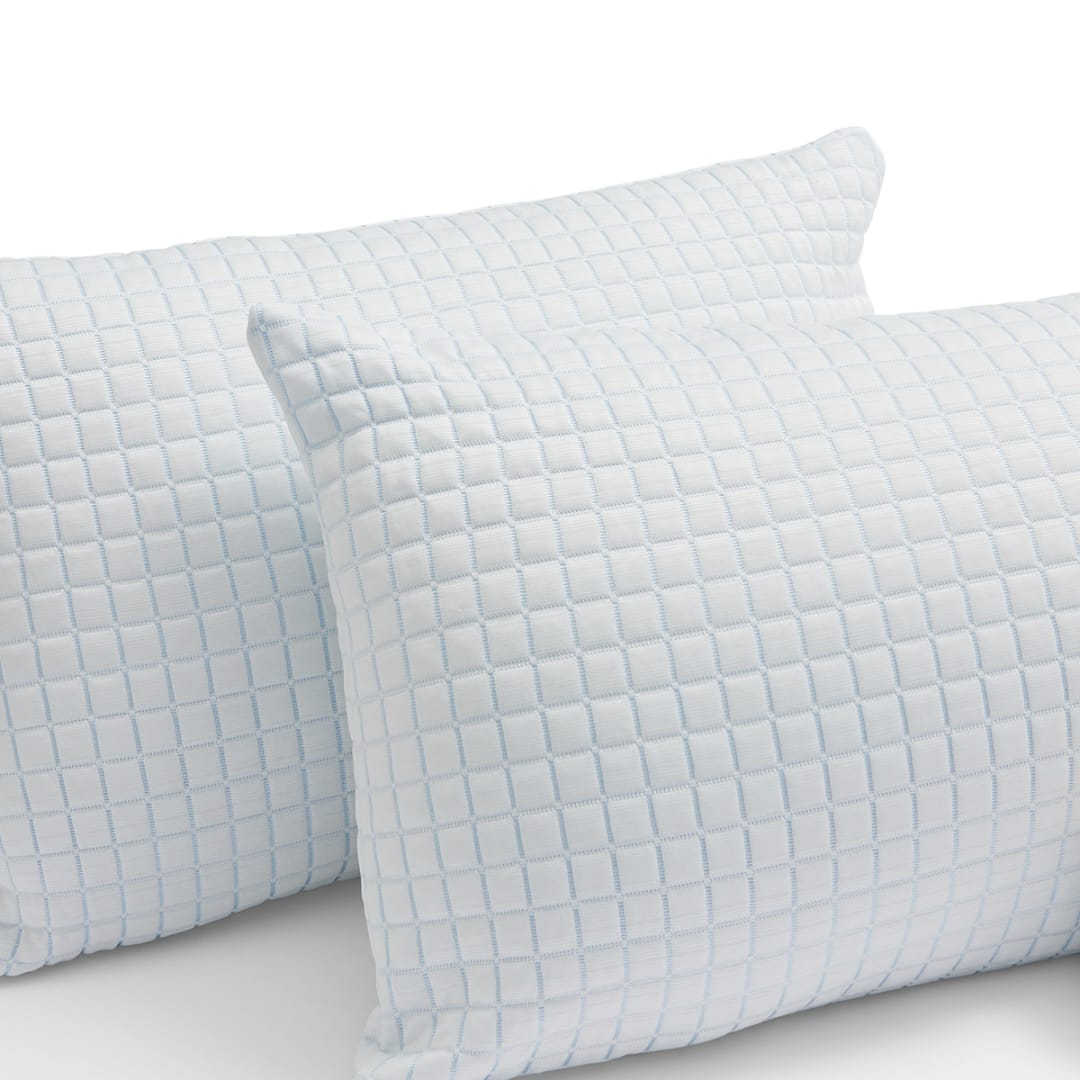 2 Pack Cool Touch Pillows - Medium Profile, White - Kmart