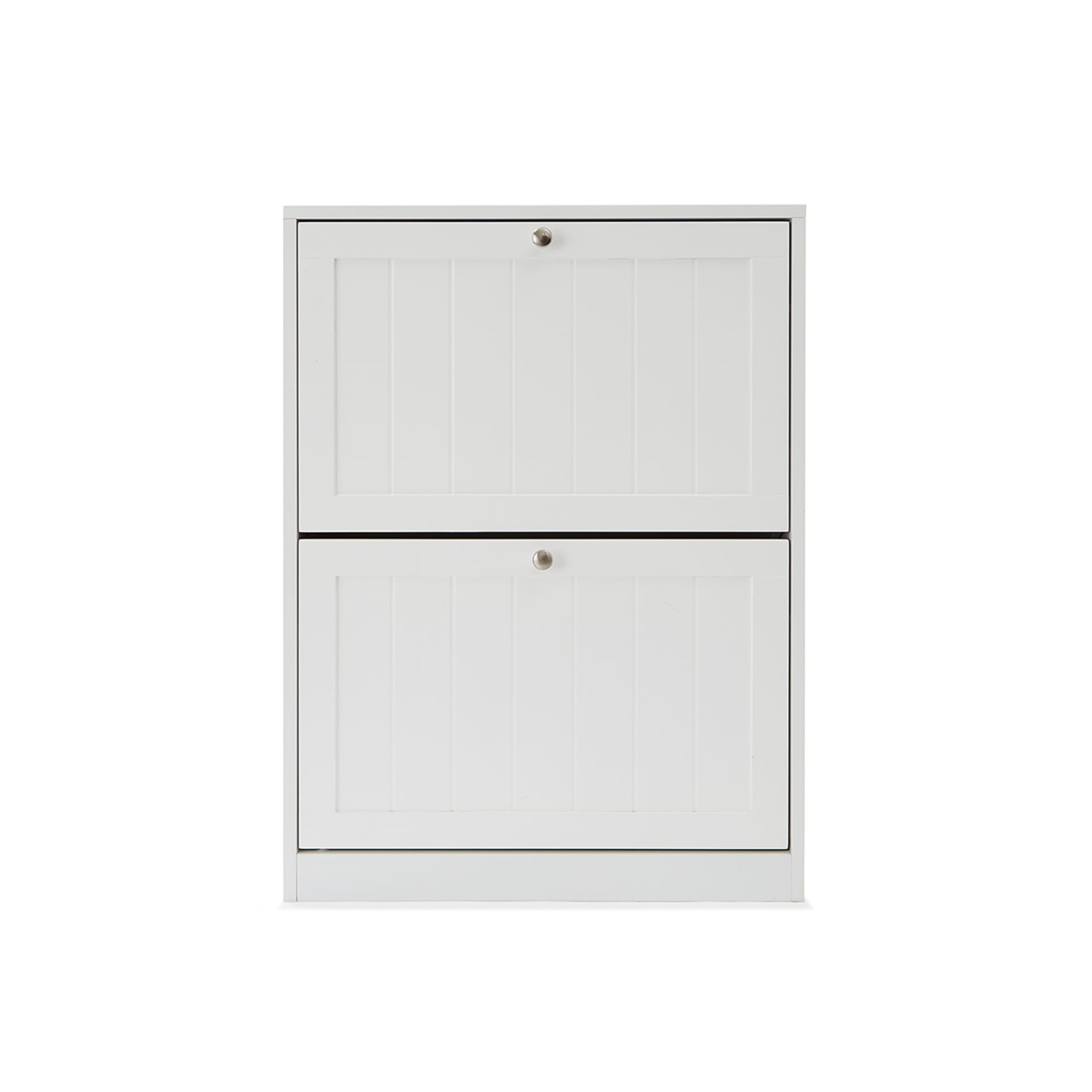 2 Tier Panelled Shoe Cabinet - Kmart