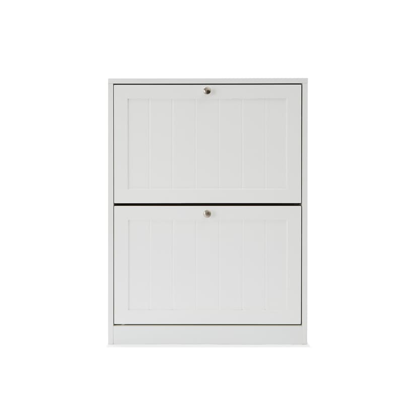 2 Tier Panelled Shoe Cabinet - Kmart