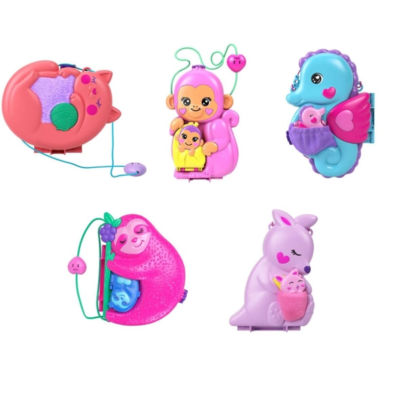 Polly Pocket Mini Toys Wearable Purse Compact Playset - Assorted - Kmart