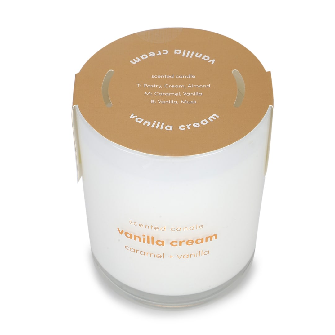 Vanilla Cream Fragrant Candle - Kmart