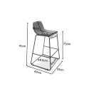 91cm Upholstered Bar Stool - Kmart