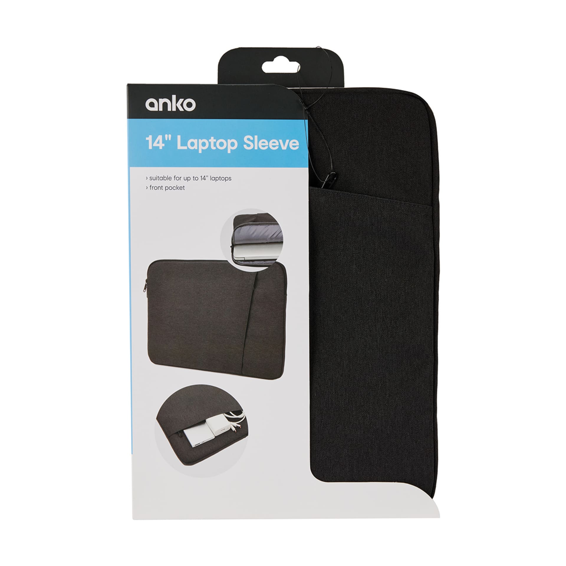 14in. Laptop Sleeve - Black - Kmart