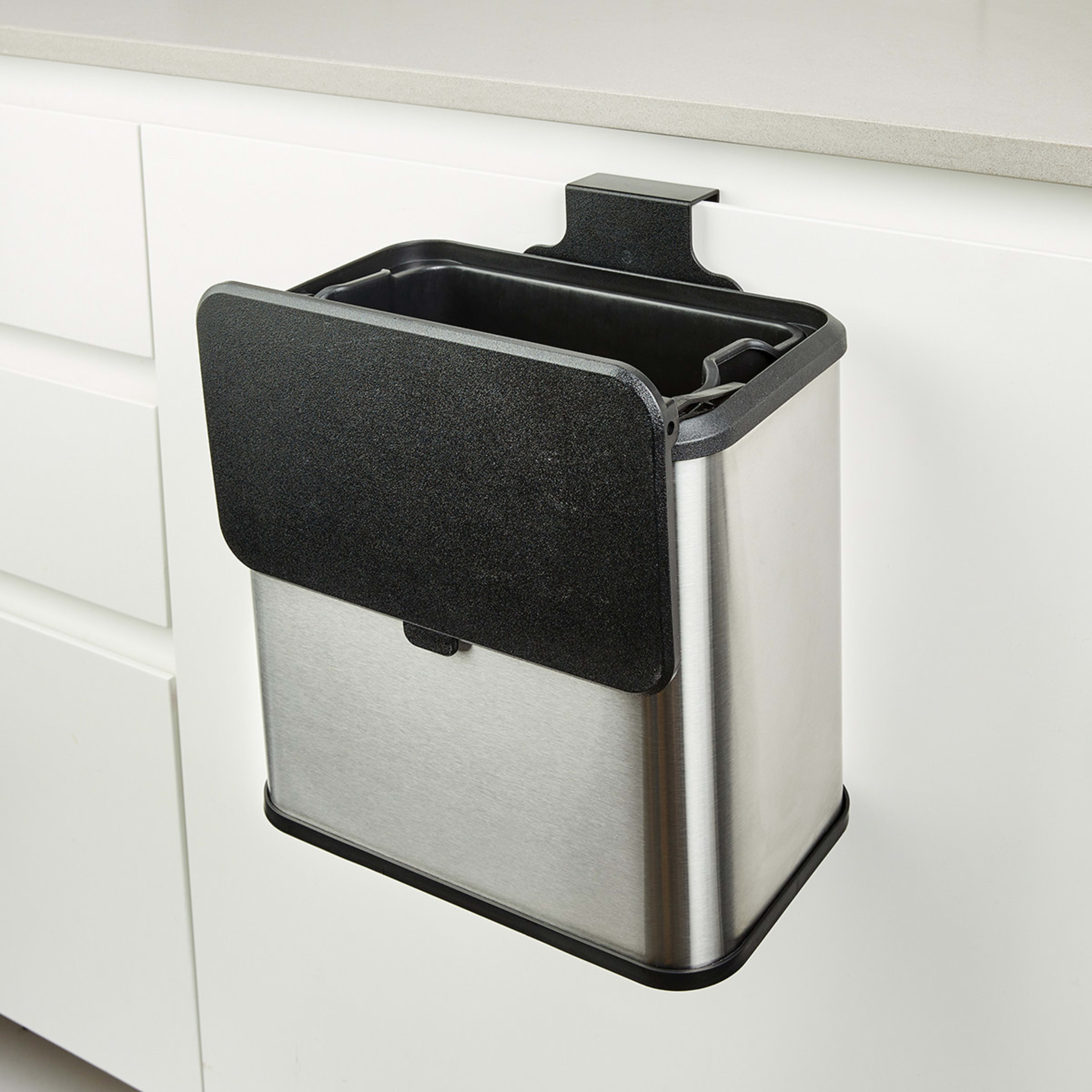 5L Stainless Steel Over Door Bin - Kmart