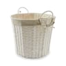 Round Paper Rope Basket with Liner - White - Kmart