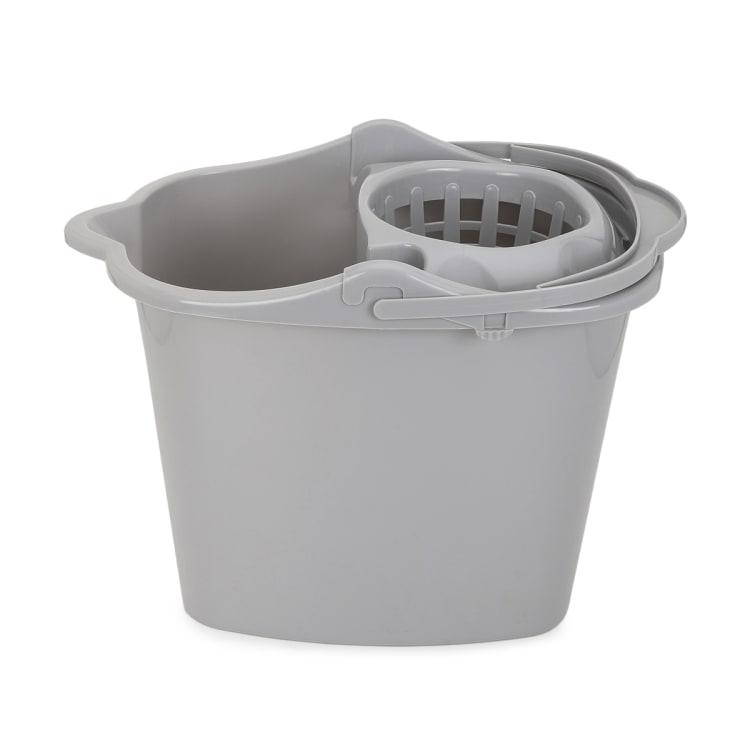 15L Bucket with Wringer - Grey - Kmart NZ