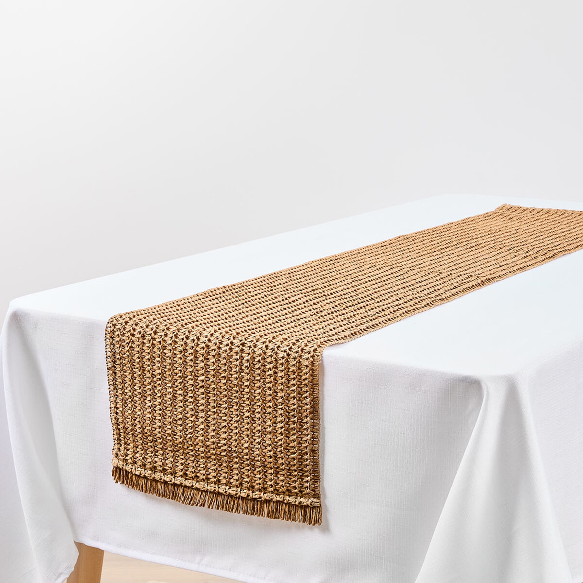 Paper Rattan Look Table Runner - Kmart