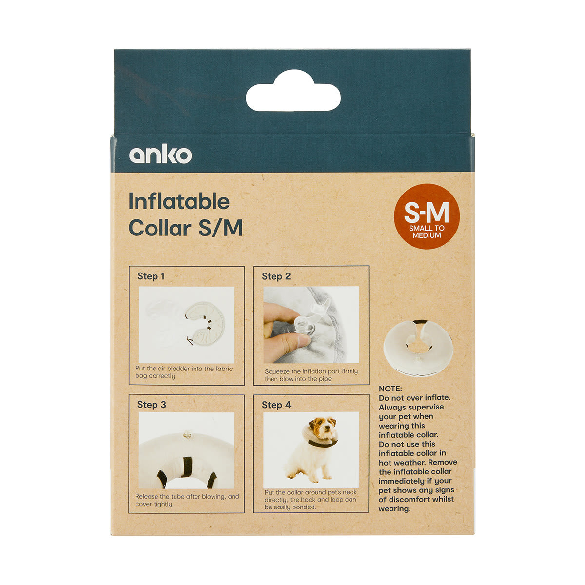 Inflatable Collar - Small to Medium - Kmart