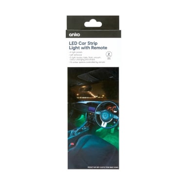 4 Pack LED Strip Car Light - Kmart