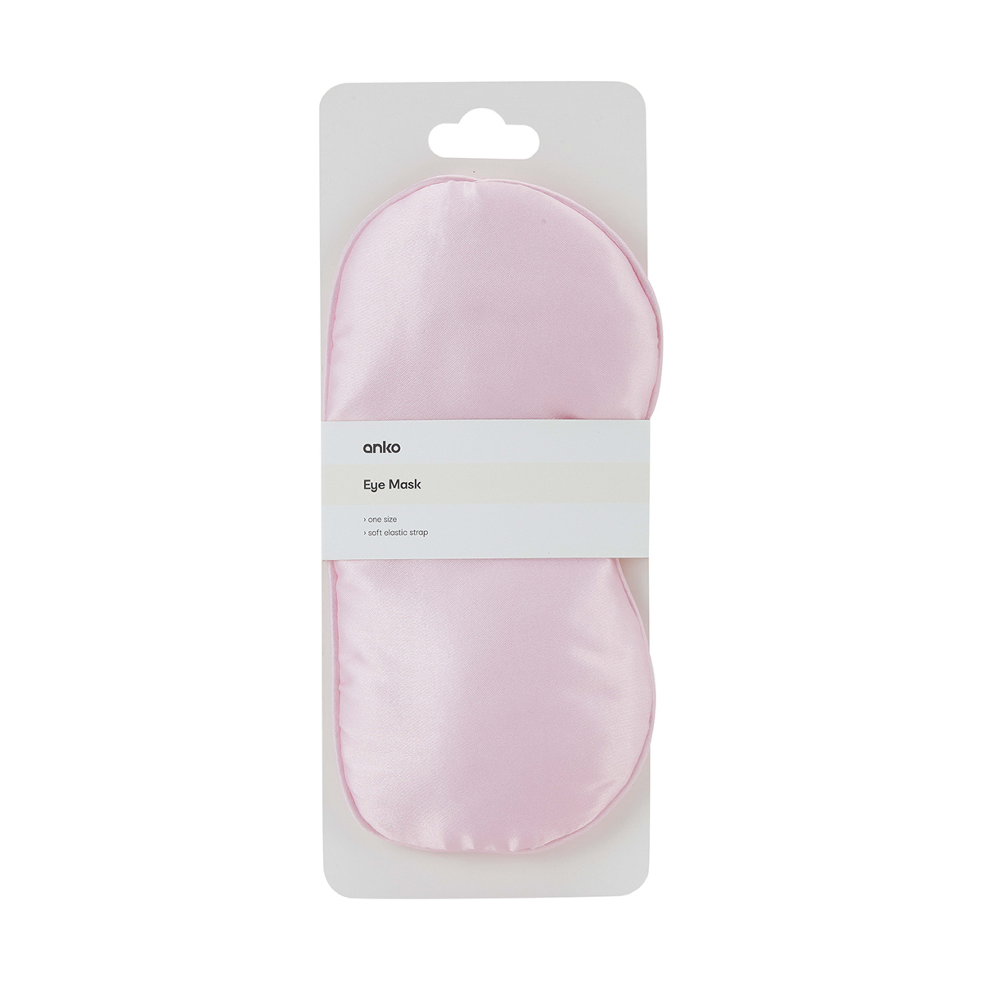 Eye Mask - Pink Satin - Kmart