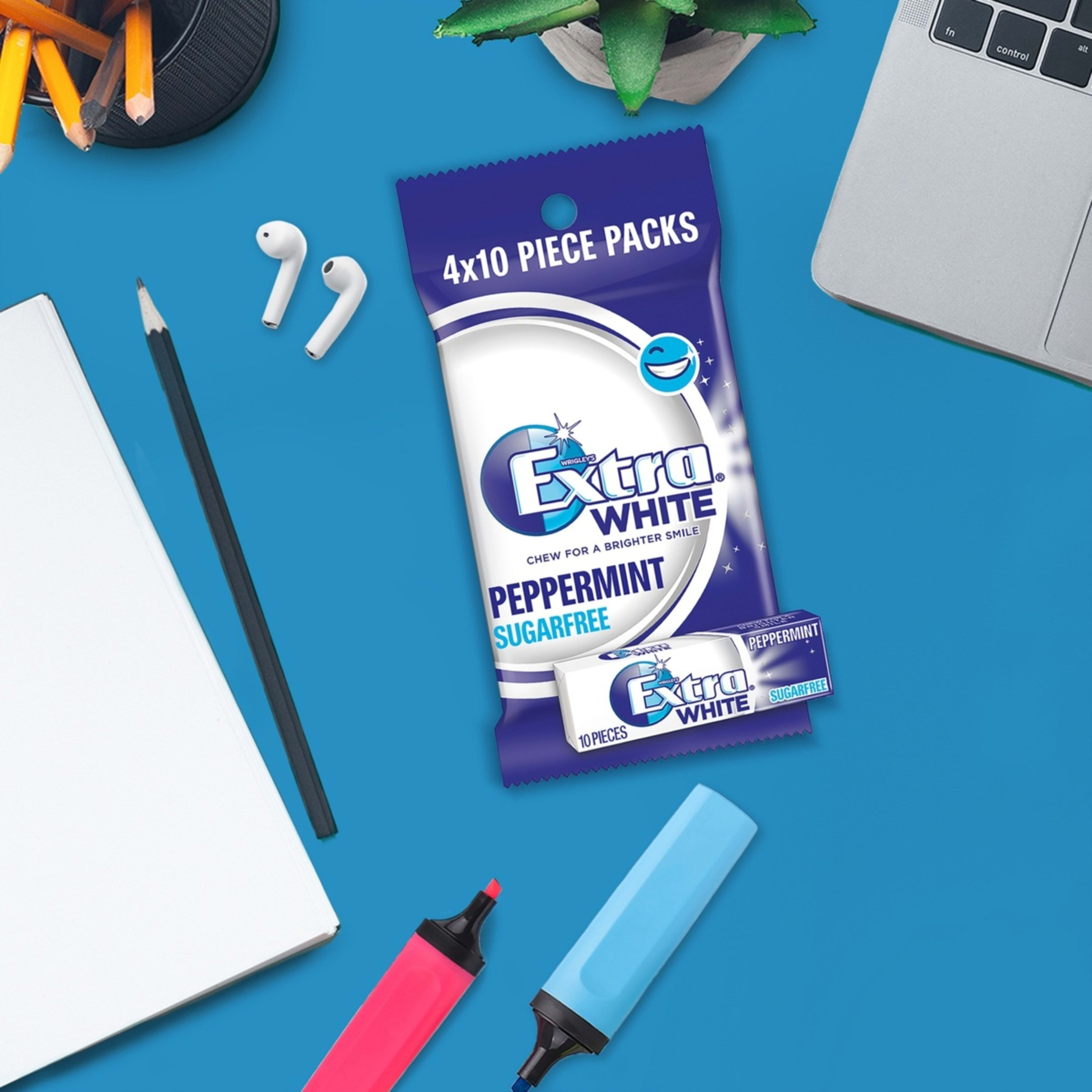 4 Pack Wrigley's Extra White Peppermint Gum 56g - Kmart