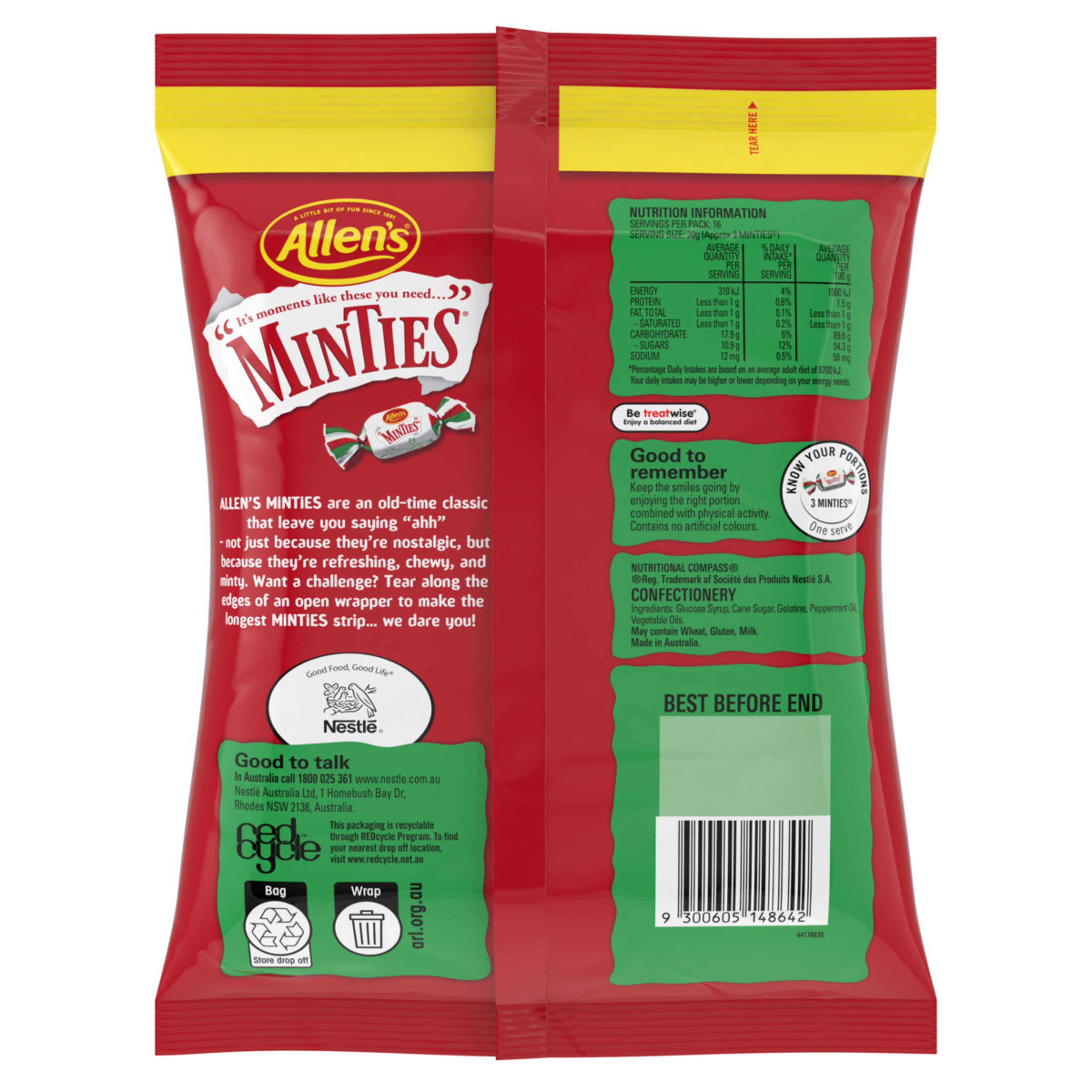 16 Piece Allen's Minties 335g - Kmart