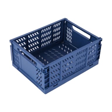 2 Pack Large Collapsible Containers - Purple and Navy - Kmart NZ