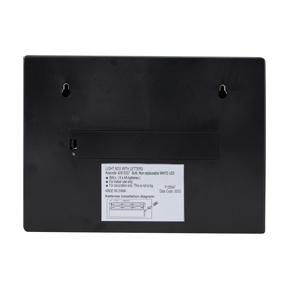 Light Box with Letters - Kmart