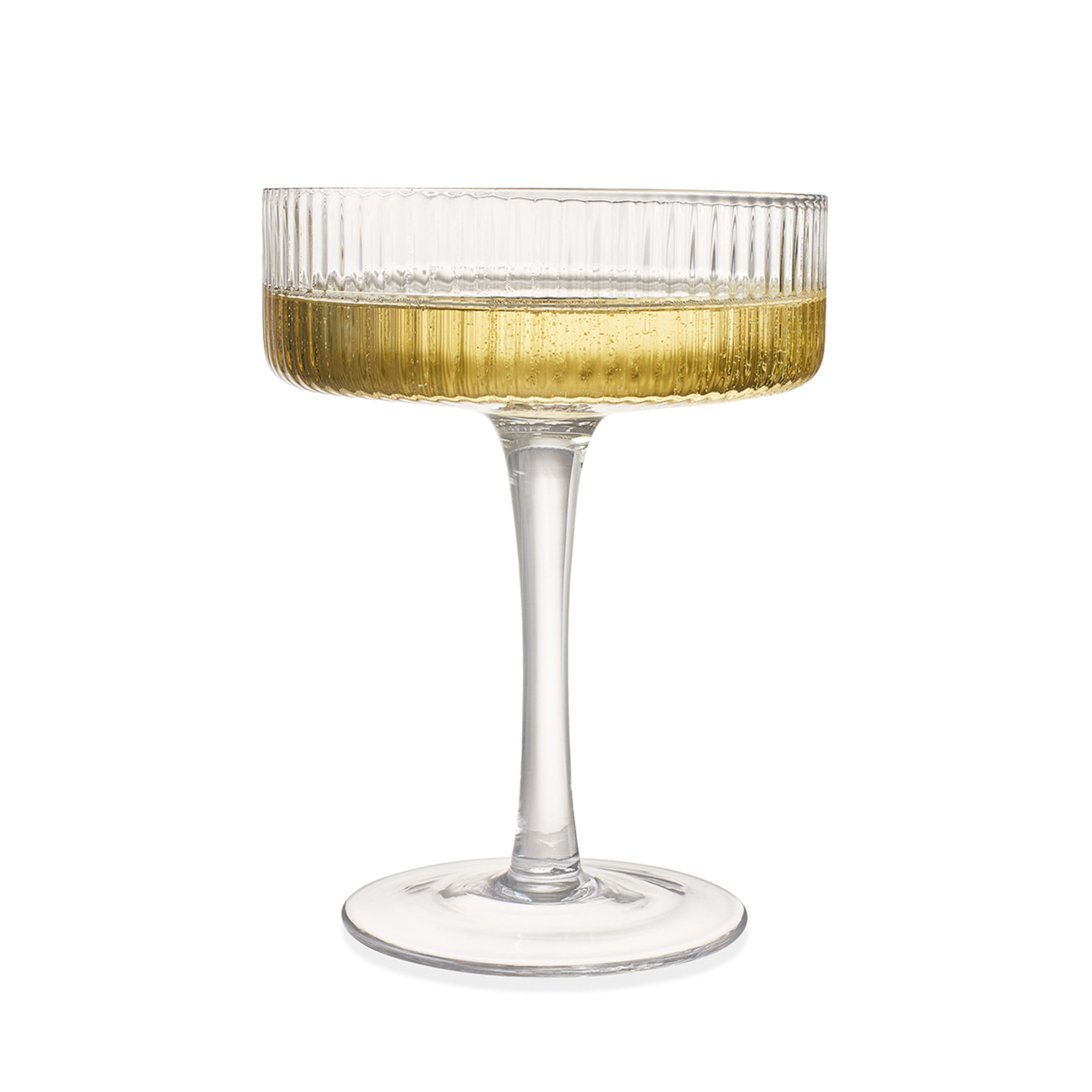 4 Linear Coupe Champagne Glasses - Kmart