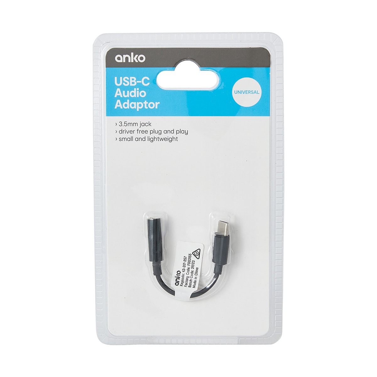 USB-C Audio Adaptor - Kmart